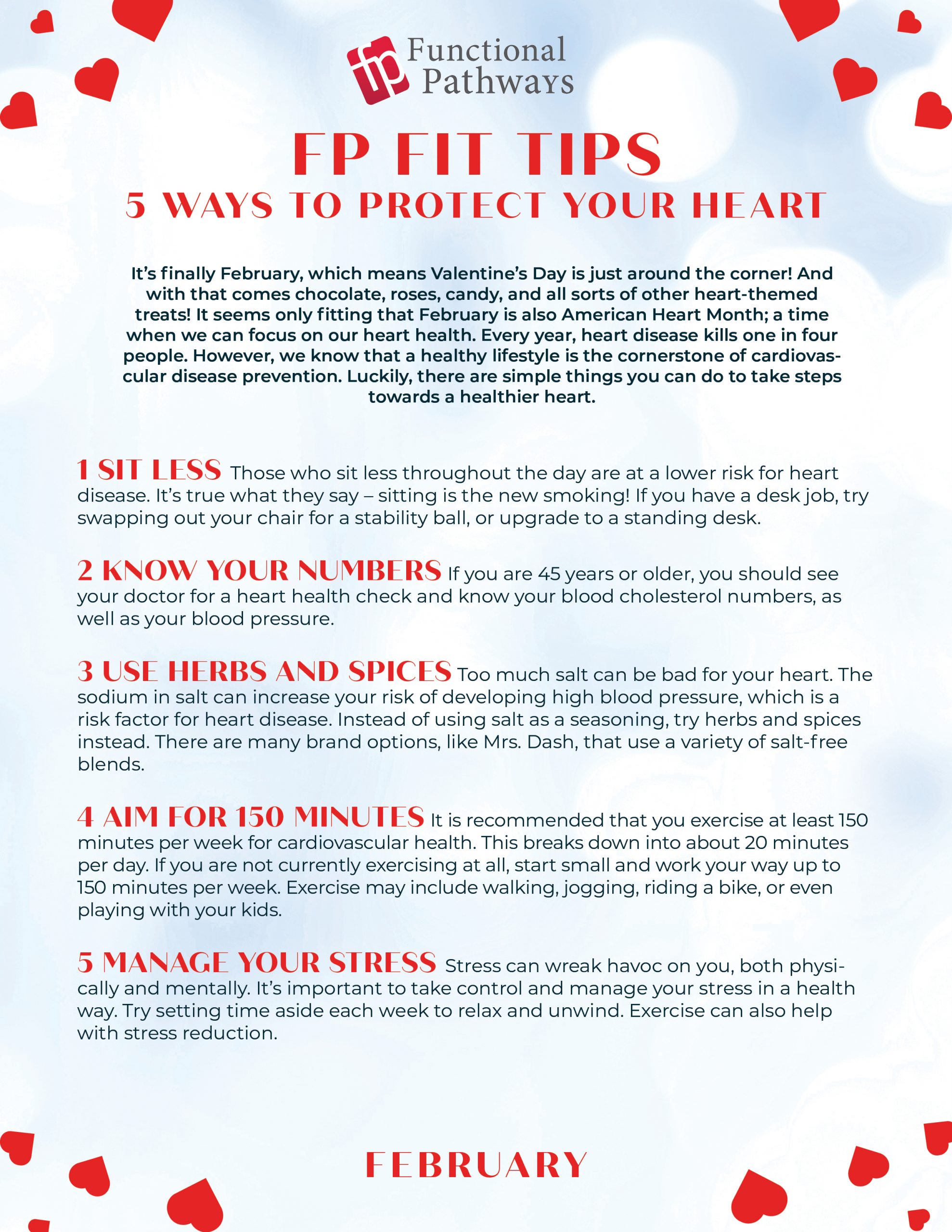 February Fit Tips: Protect Your Heart – Part 5 | Functional Pathways ...